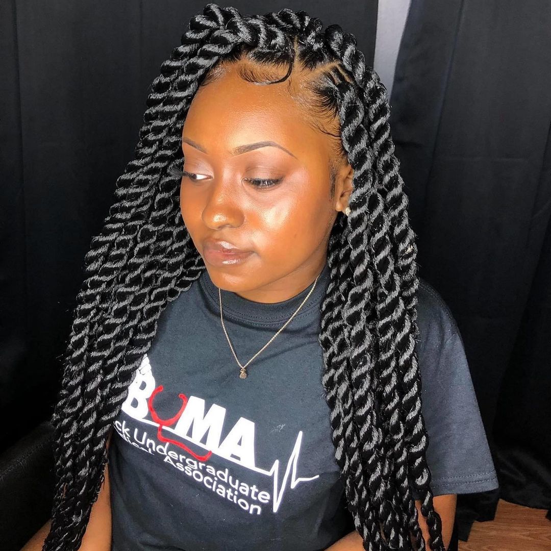 10 Twist Braids Hairstyle Ideas - First Hairstyle